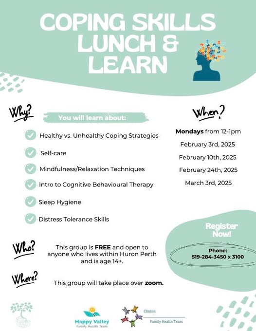 Huron-Perth Coping Skills Lunch and Learn